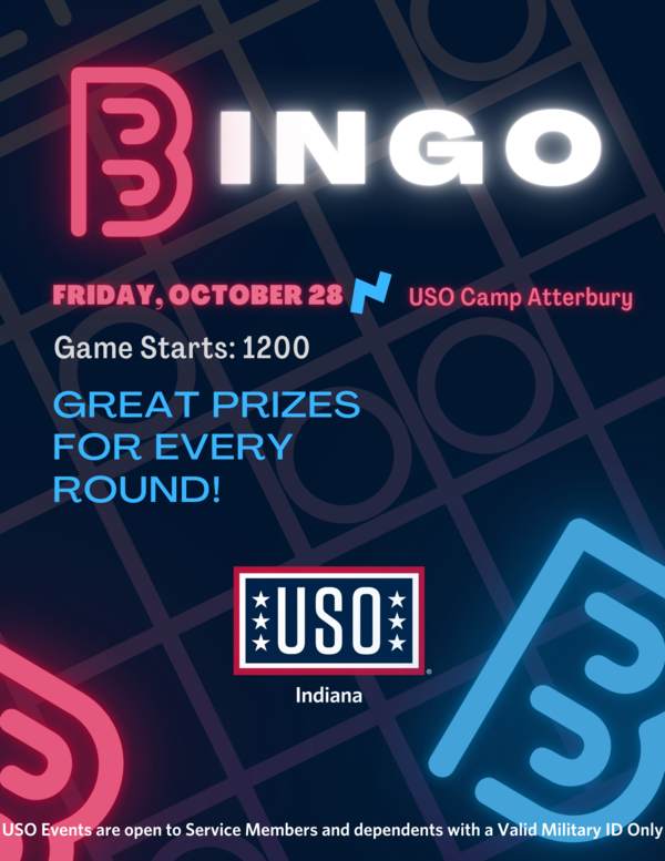 BINGO at Camp Atterbury • USO Indiana